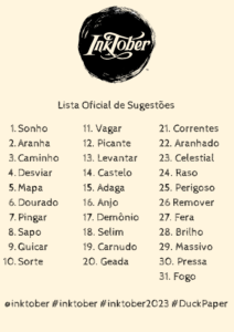 Inktober: O Desafio que Transformou Artistas ao Redor do Mundo - Duck ...